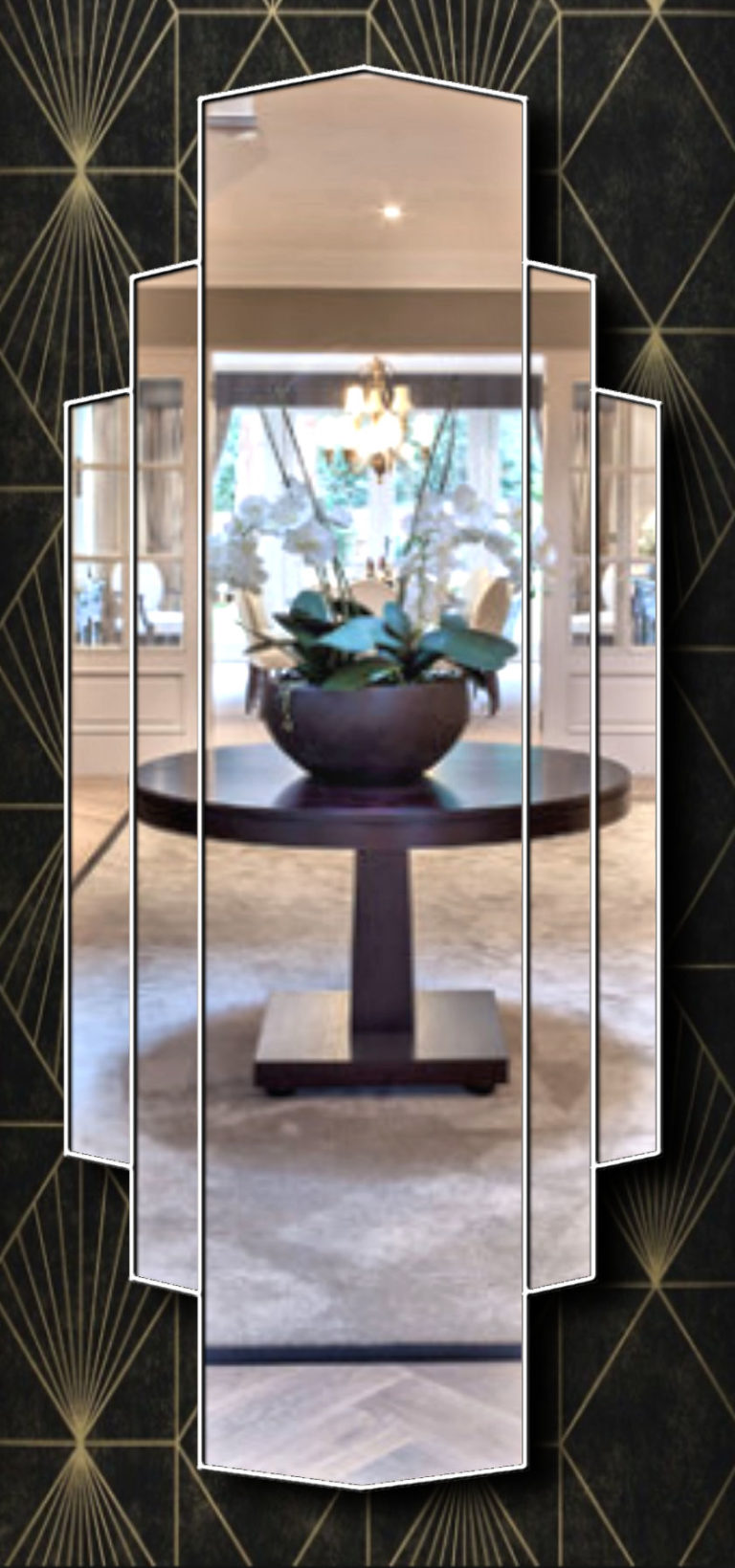 Metro Original Handcrafted Full Length Wall Mirror in Black - Bespoke ...