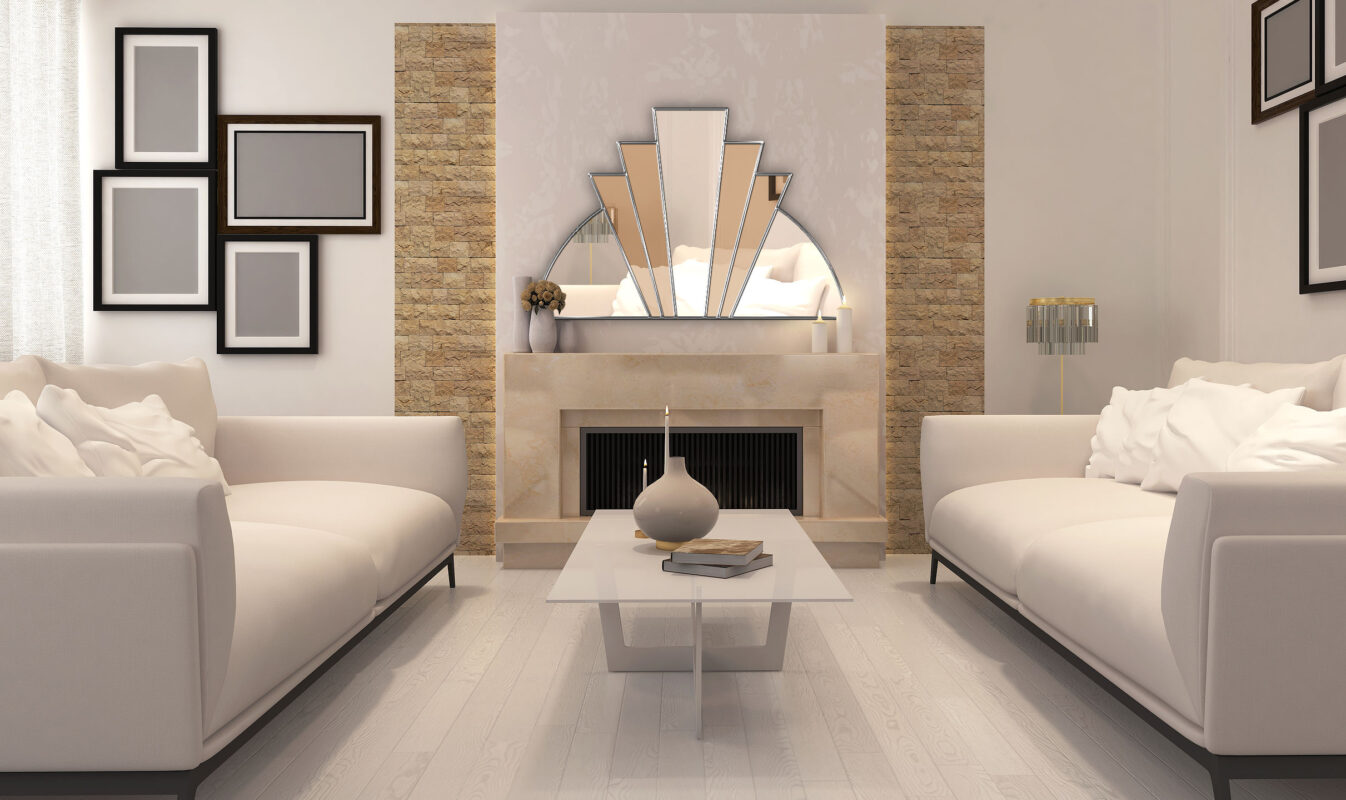 Sydney Original Handcrafted Art Deco Fan Wall Mirror in Bronze and ...