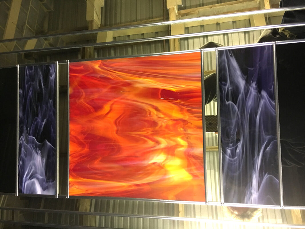 Velocity Original Handcrafted Coloured Glass Artistic Wall Mirror ...