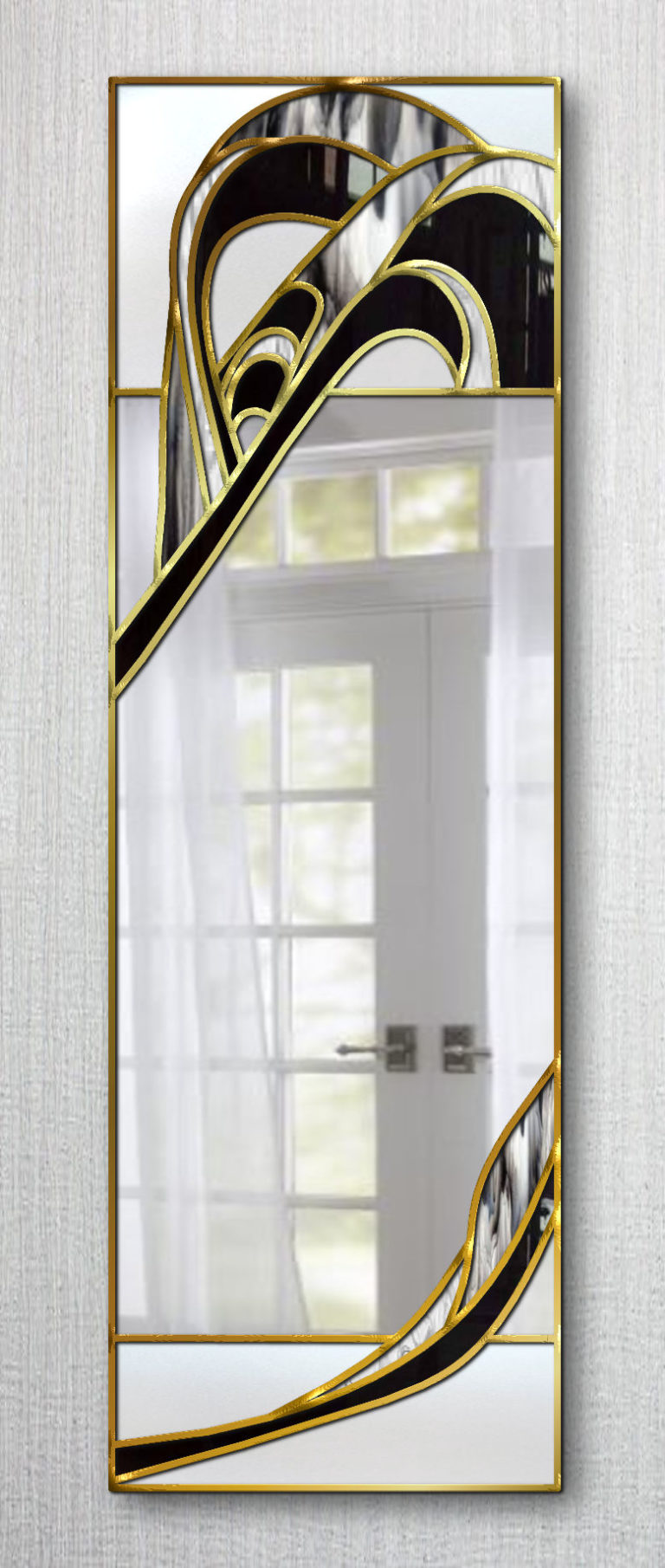 Empress Original Handcrafted Coloured Glass Artistic Wall Mirror ...