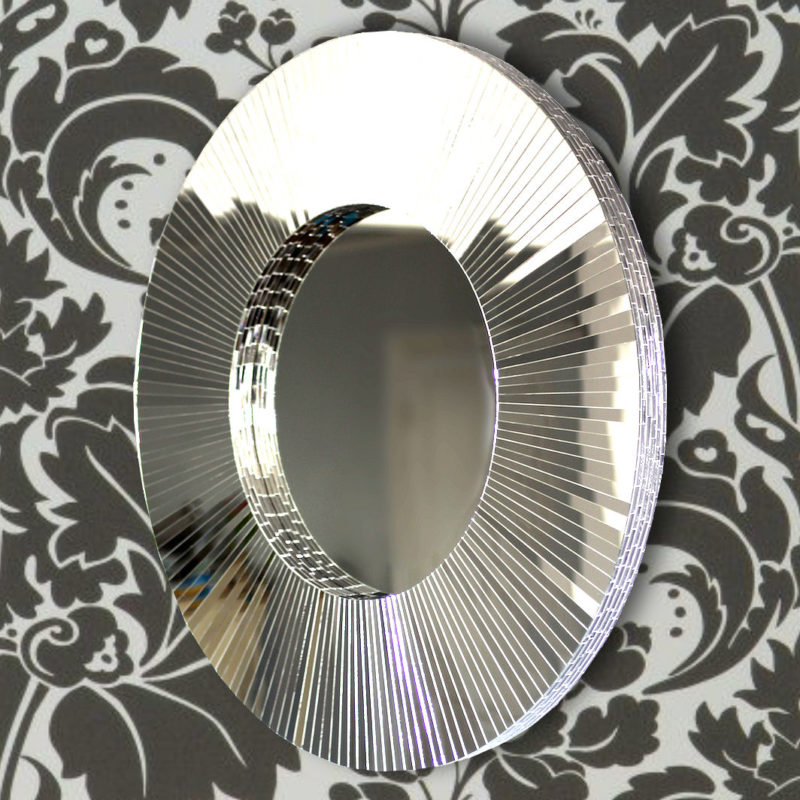 Chelsea Mosaic Modern Circular Wall Mirror – Deluxe - Bespoke Mirrors ...