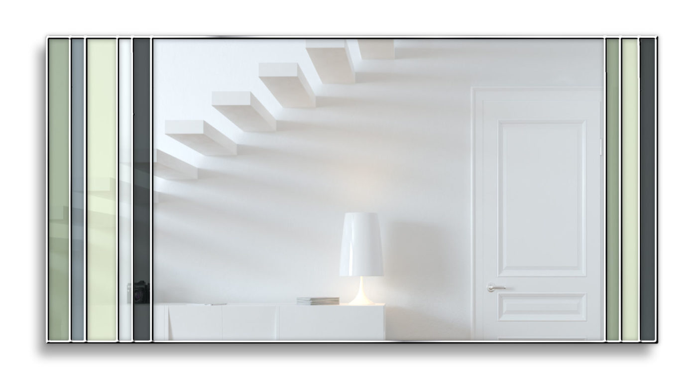 Vision Original Handcrafted Multi Colour Wall Mirror in Slate - Bespoke ...