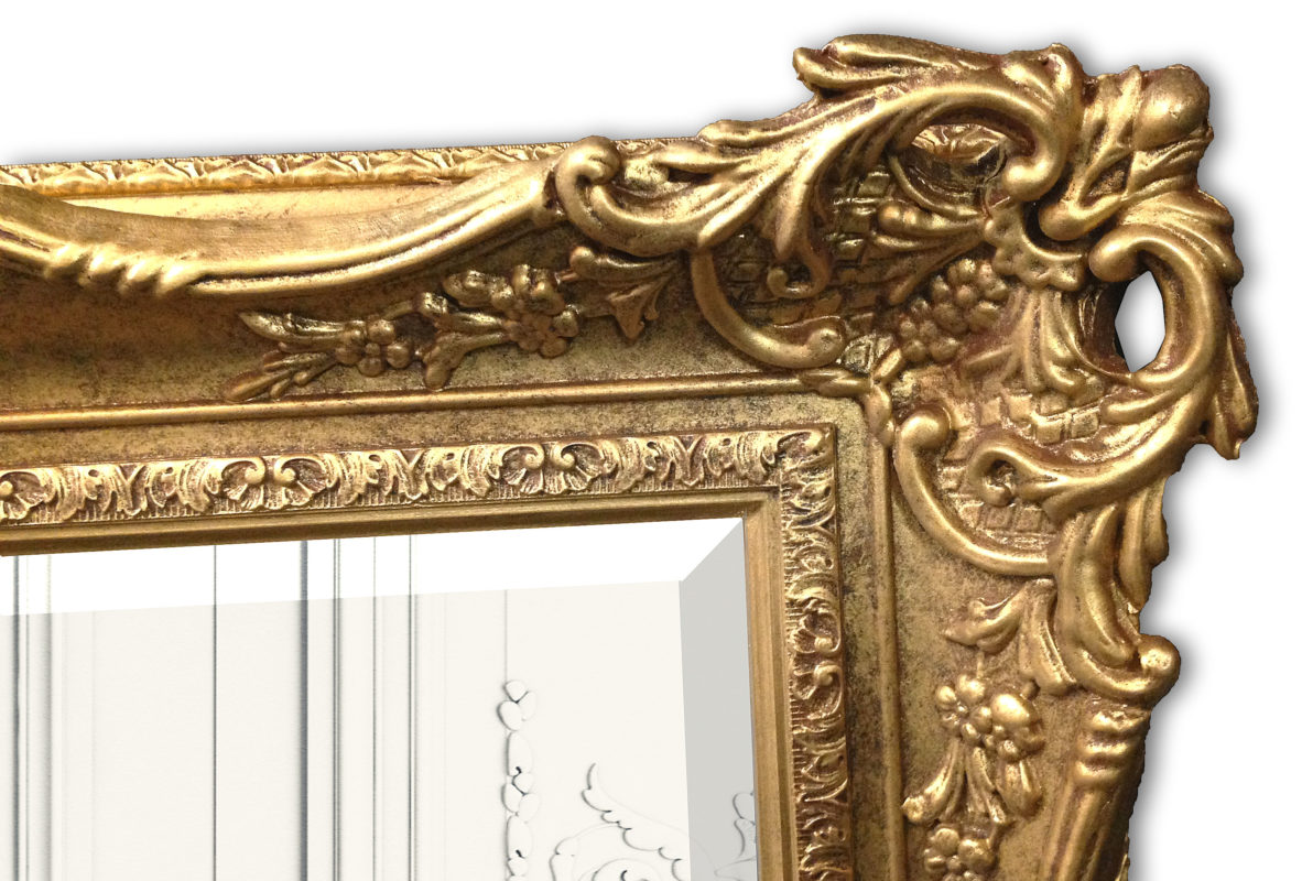 Warwick Handcrafted Swept Framed Mirror – Antique Gold - Bespoke ...