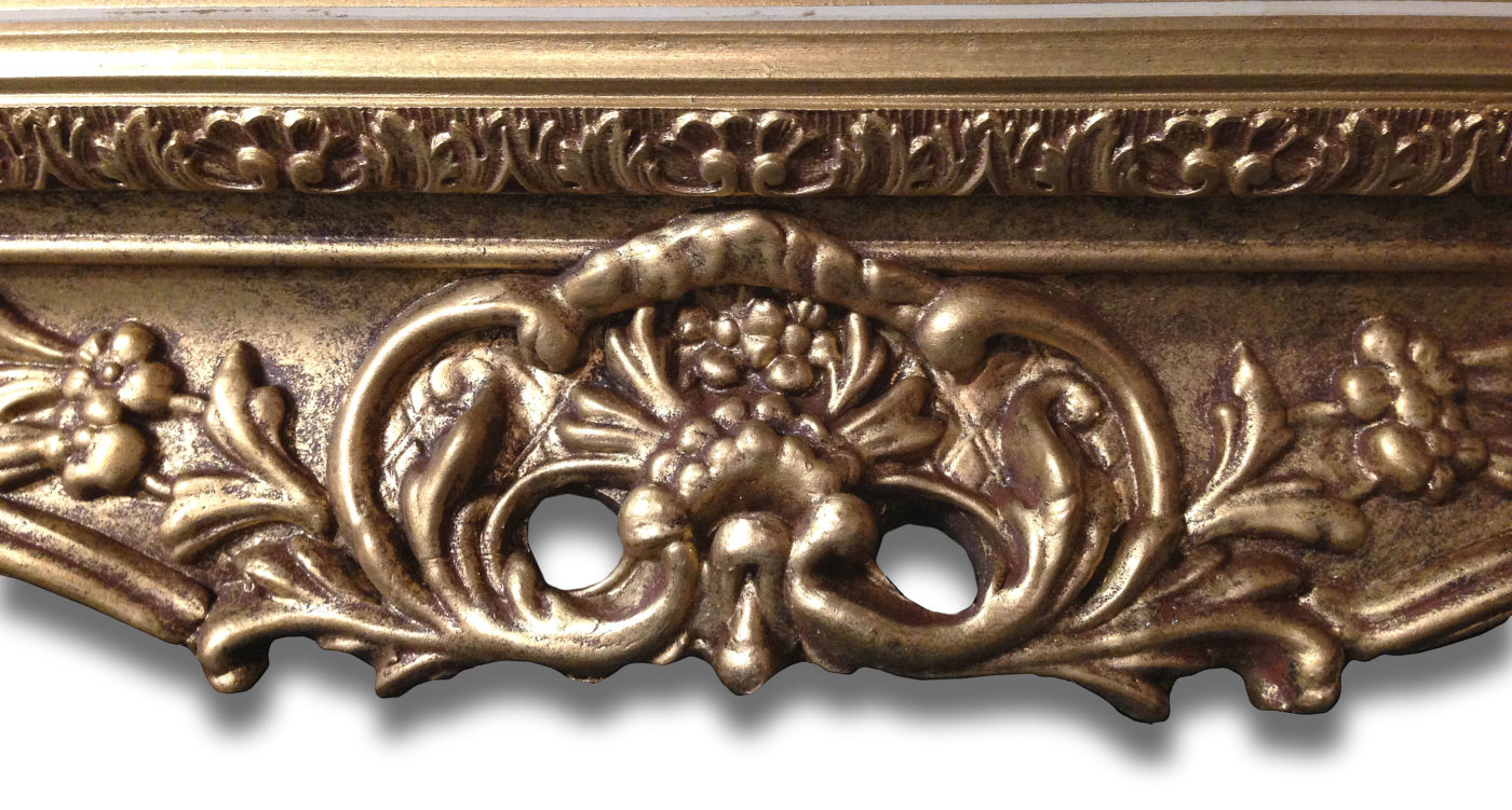 Warwick Handcrafted Swept Framed Mirror – Antique Gold - Bespoke ...