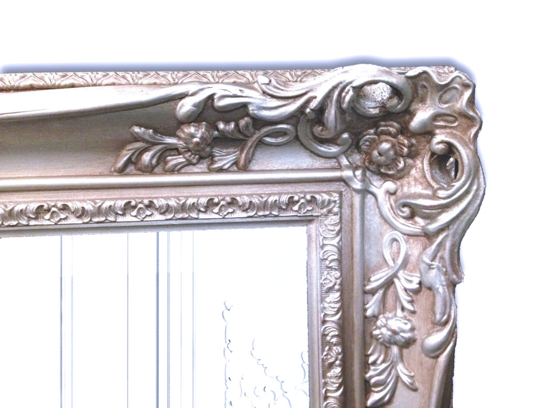 Warwick Handcrafted Swept Framed Mirror – Antique Silver - Bespoke ...