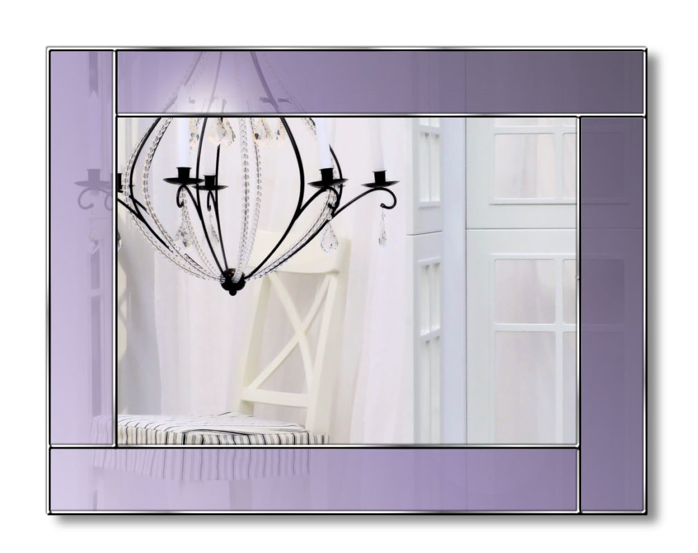 Vogue Handcrafted Coloured Glass Range of Over Mantle Mirrors - Bespoke ...