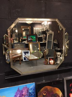Tiffany Original Handcrafted Art Deco Over Mantle Wall Mirror with ...