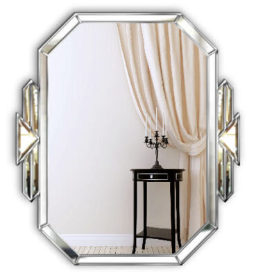 Tiffany Original Handcrafted Art Deco Over Mantle Wall Mirror with ...