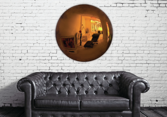 Celestial Original Handmade Convex Mirror in Copper - Bespoke Mirrors ...