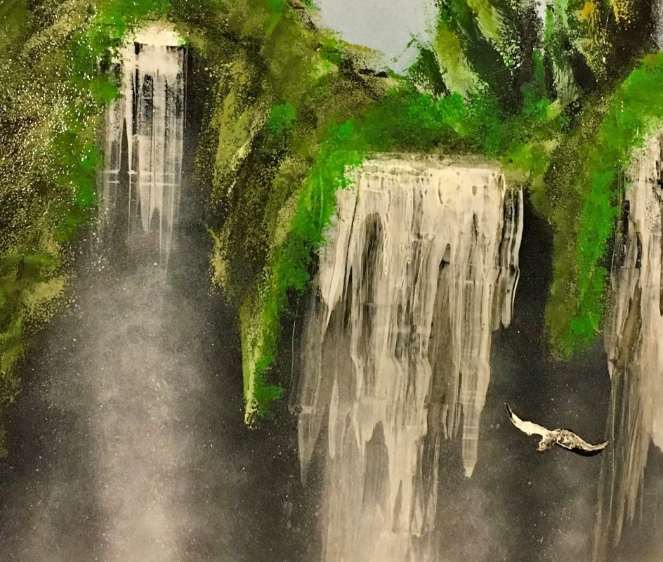 Original Spray Art on Glass from British Artist Phillip Orr ‘Aztec ...