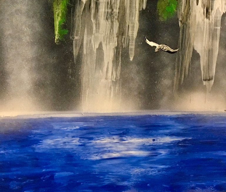 Original Spray Art on Glass from British Artist Phillip Orr ‘Aztec ...