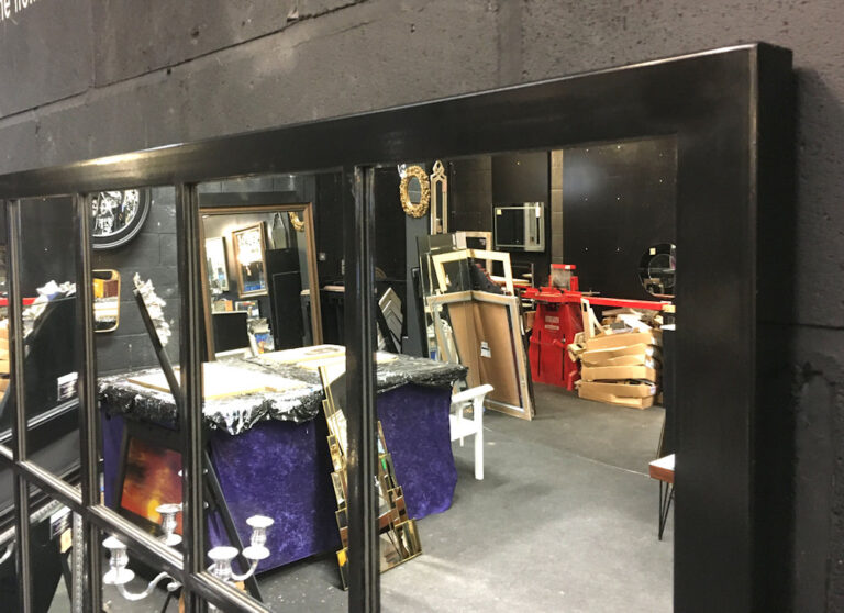Strauss Original Industrial Handmade Metal Window Mirror - Bespoke ...