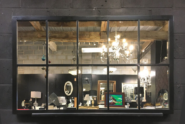 Strauss Original Industrial Handmade Metal Window Mirror - Bespoke ...