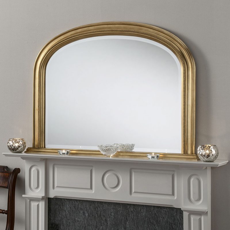Concetta Over Mantle Mirror in Gold - Bespoke Mirrors | Art Deco ...