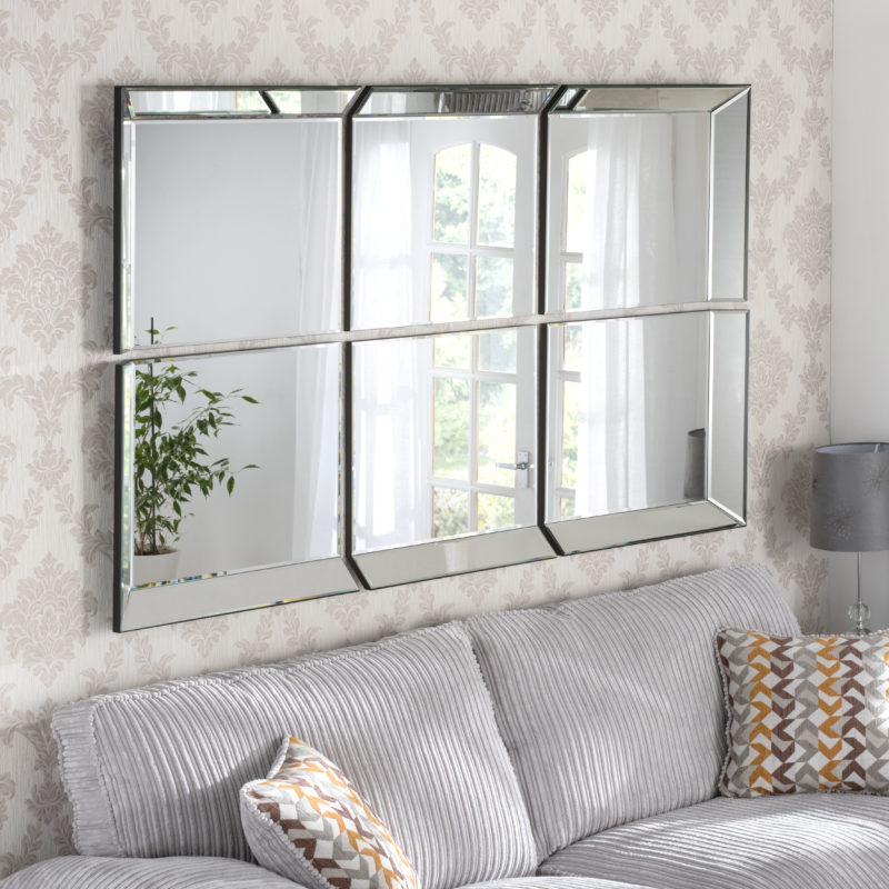 Ceres Large Modern Bevelled Wall Mirrors - Bespoke Mirrors | Art Deco ...
