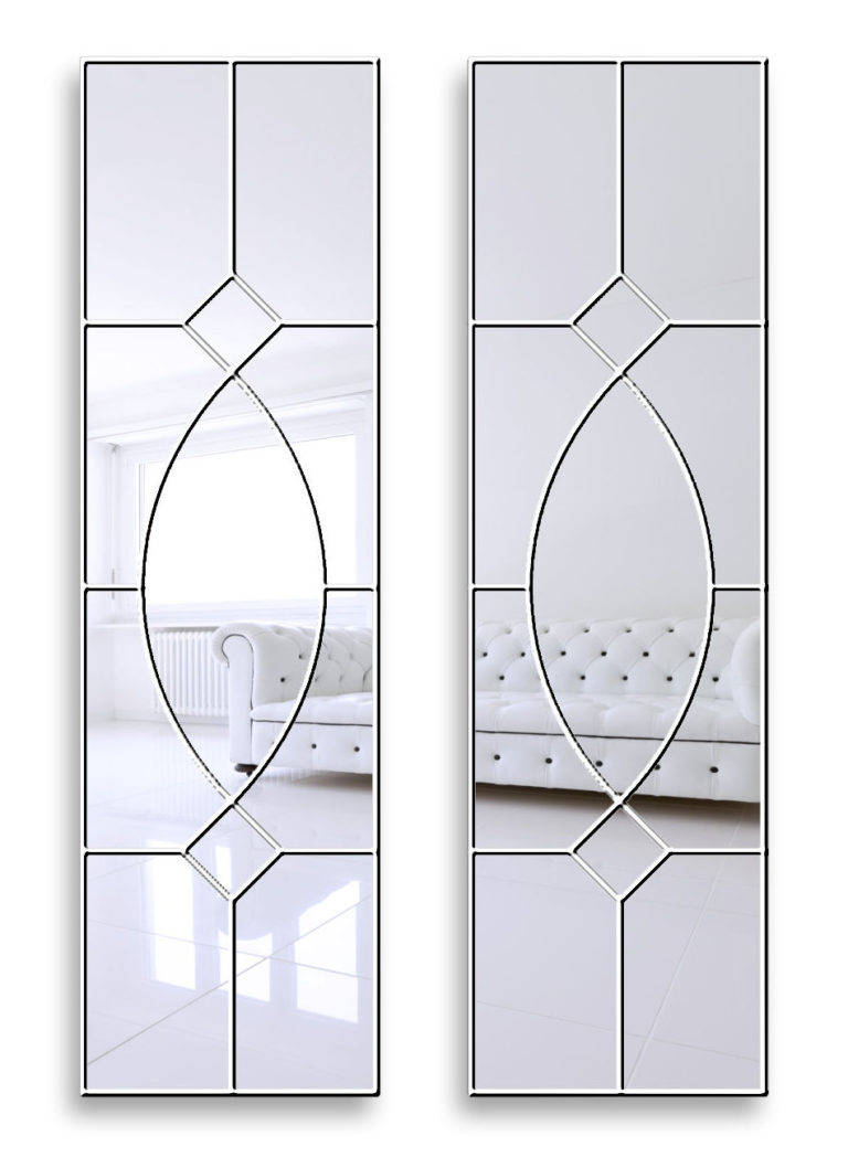 Gretta Gothic Original Handcrafted Window Mirrors in Silver - Bespoke ...