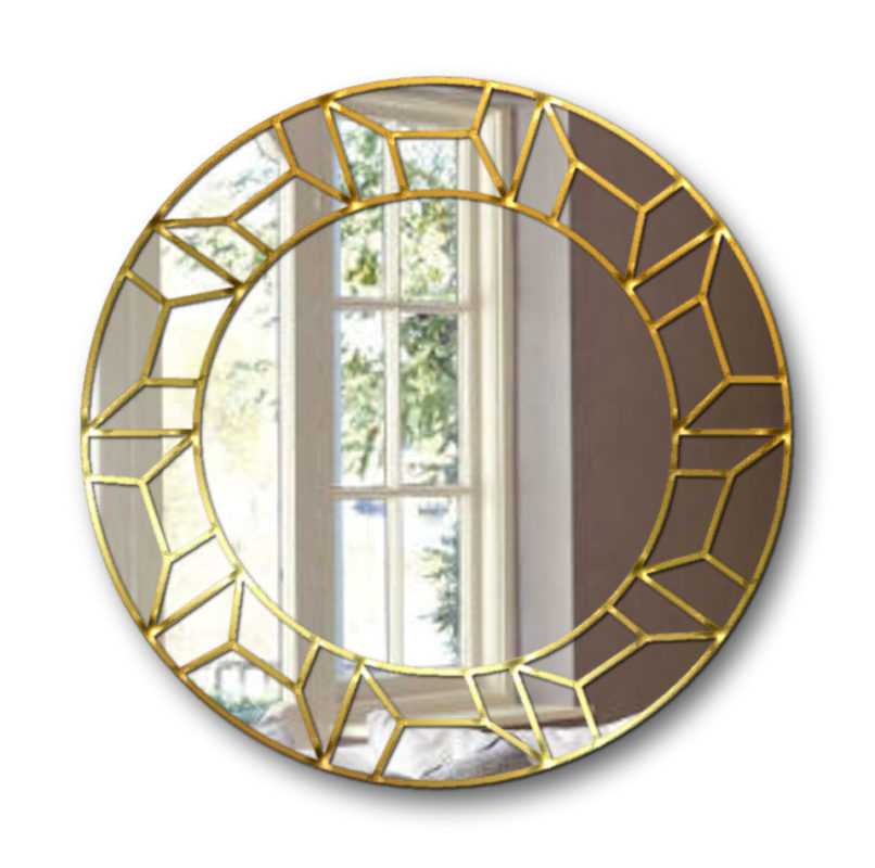 Florentina Handmade Art Deco Glam Wall Mirror in Gold - Bespoke Mirrors ...