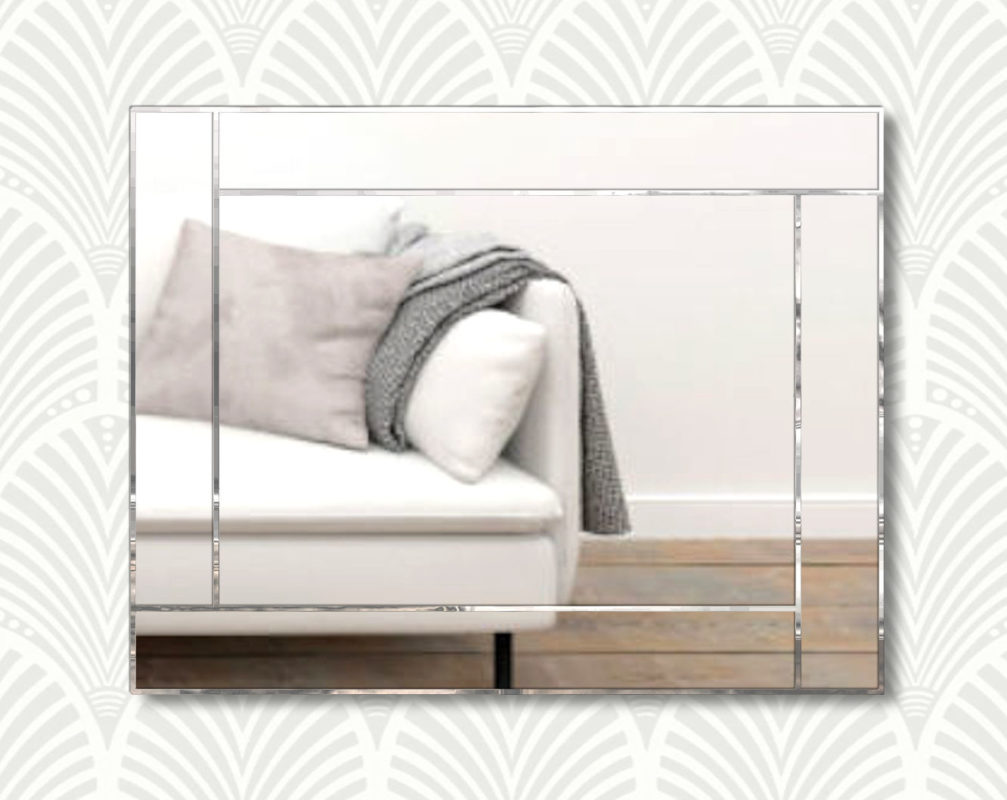 Vogue Original Handcrafted Modern Over Mantle Wall Mirror - Bespoke ...