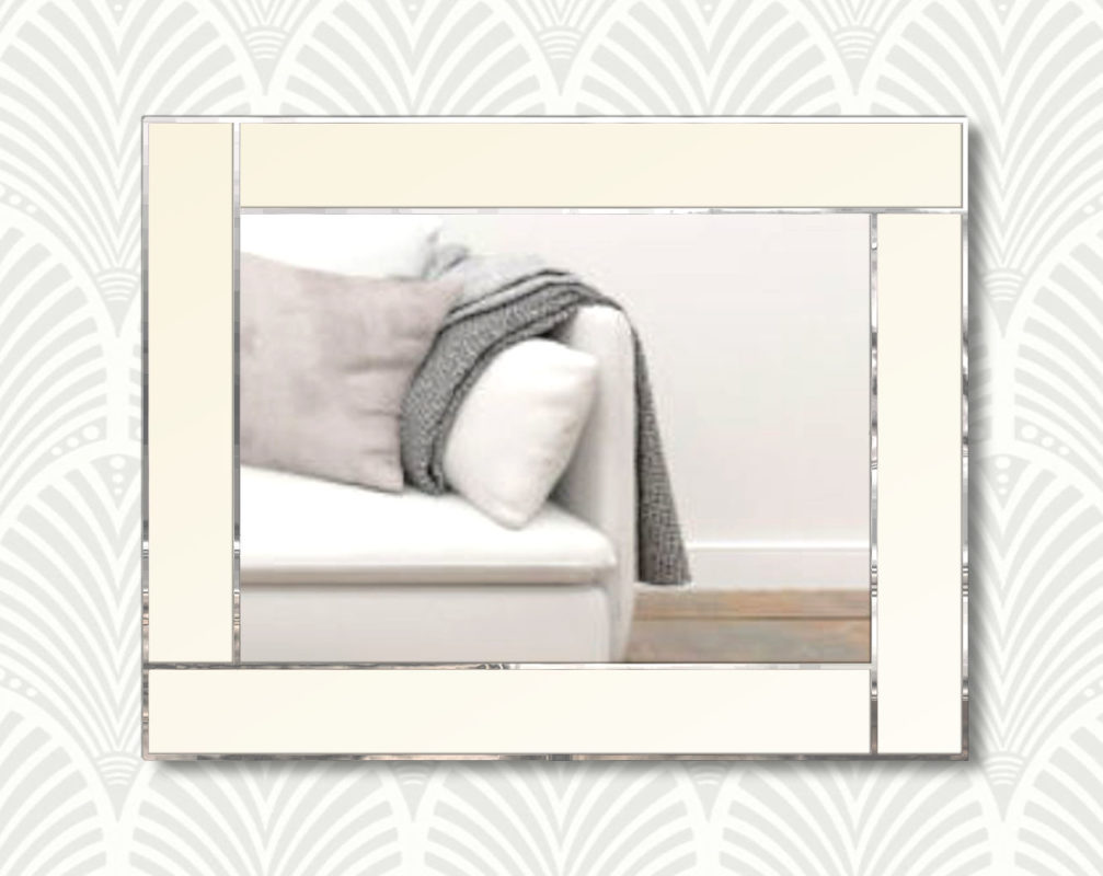 Vogue Original Handcrafted Modern Over Mantle Wall Mirror in Cornish ...
