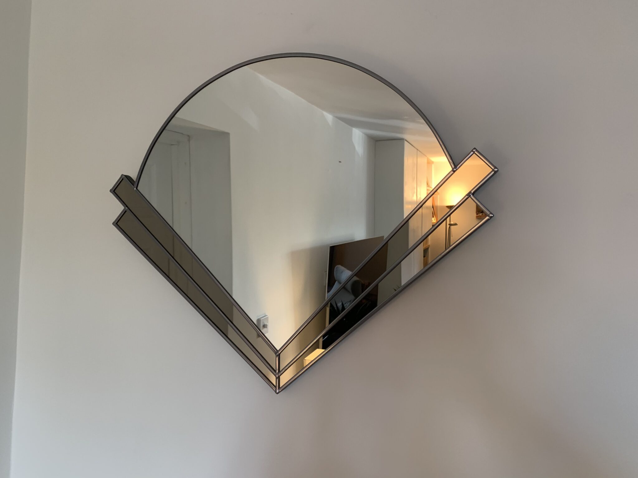 clarice bronze tint silver trim Wager 2 – Bespoke Mirrors | Art Deco ...