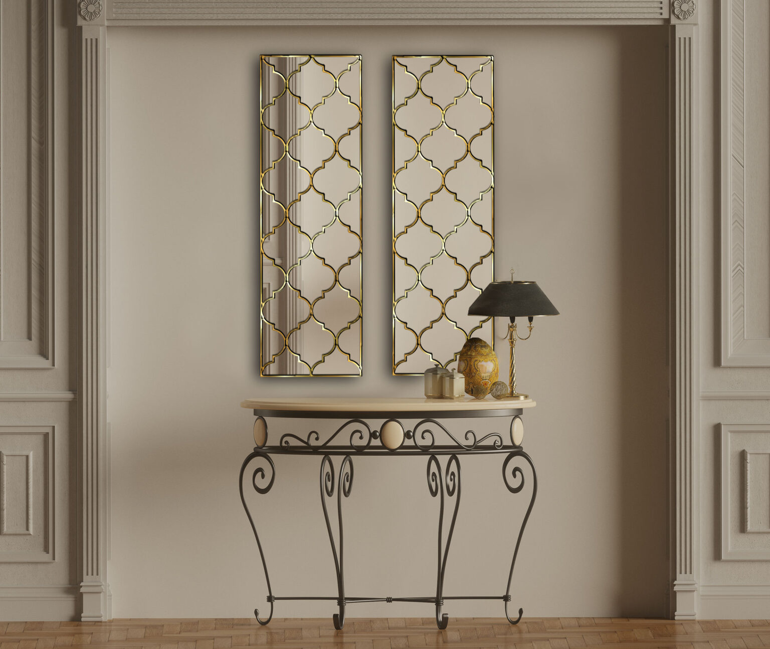 Marrakesh Handmade Wall Mirror in Gold - Bespoke Mirrors | Art Deco ...