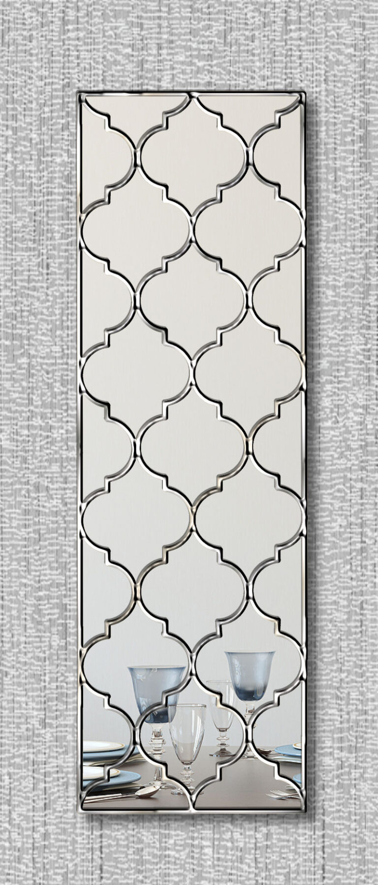Marrakesh Handmade Wall Mirror in Silver - Bespoke Mirrors | Art Deco ...