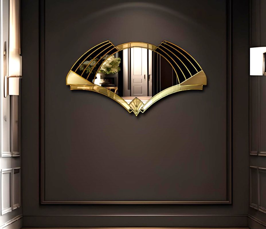Elise Deco Nouveau in Black - Bespoke Mirrors | Art Deco Mirrors ...